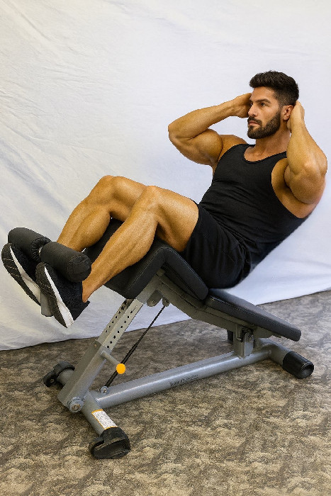 MATRIX ADJUSTABLE DECLINE BENCH Állítható Döntésszögű Negatív Edzőpad ...